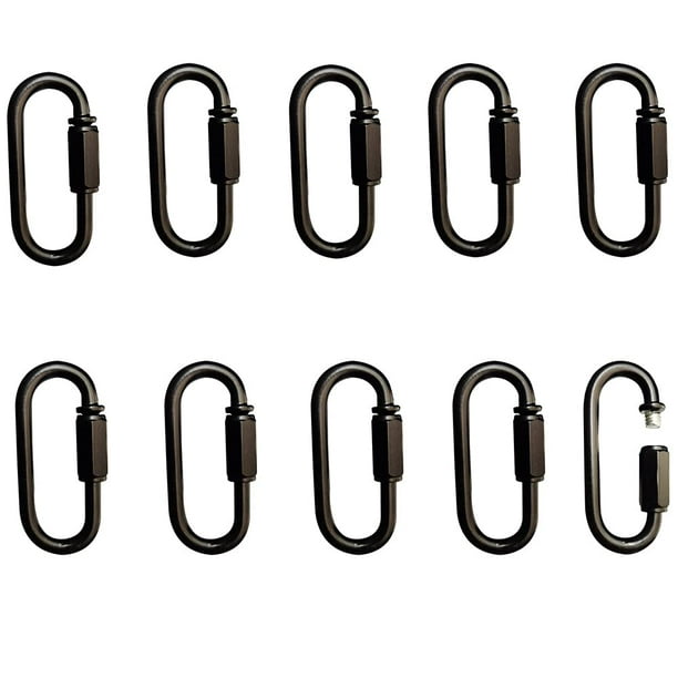 Cufeal 10- Pack Heavy Duty D Shape Chain Locking M4 4Mm Chain Quick ...