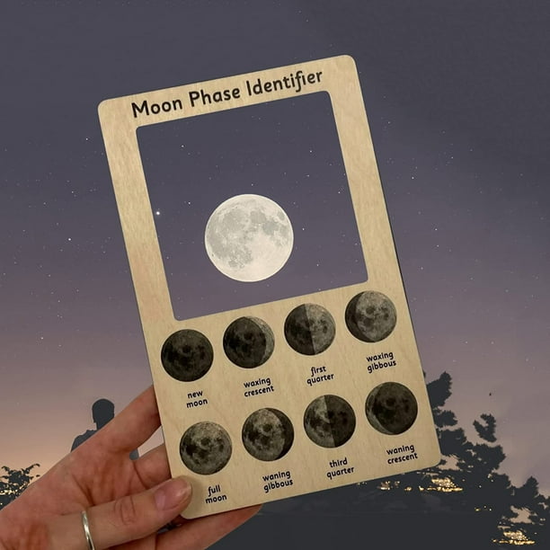 Nature Viewfinder,Wooden Identifier Children's Learning Moon Phase ...