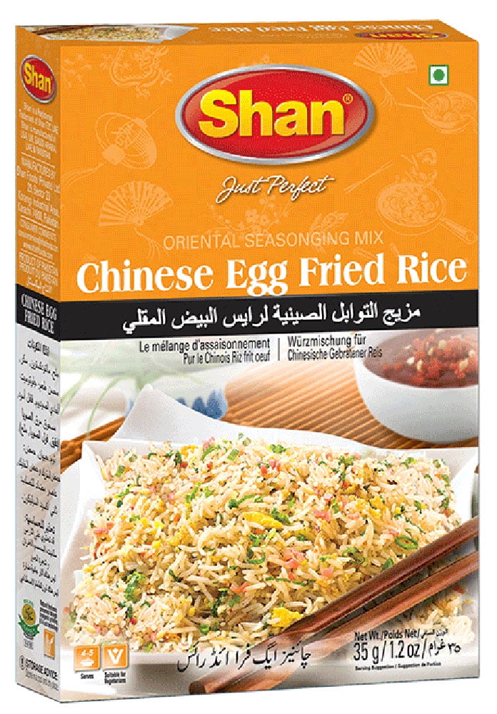 Shan Chinese Egg Fried Rice Recipe and Seasoning Mix - 35g Spice Powder ...