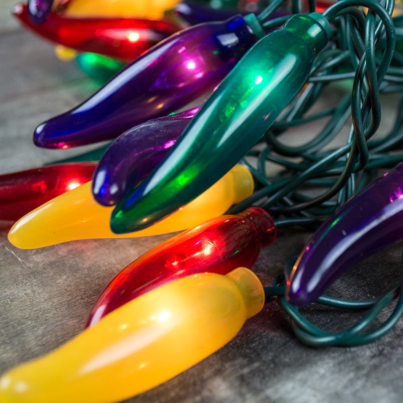 2 Pcs See All String Lights Chili Pepper Fiesta String Lights Plug-In ...