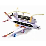 PlayWorld Police Airplane With 4D Flashing Lights - White - Walmart.com
