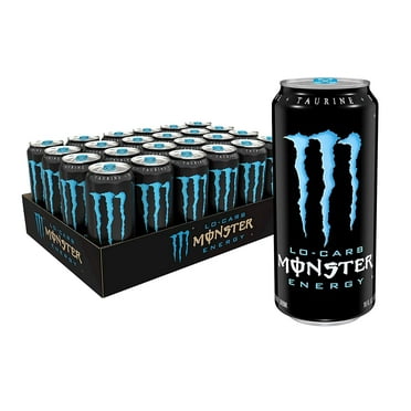 (24 cans) Monster Energy Lo-Carb, Energy Drink, 16 fl oz - Walmart.com