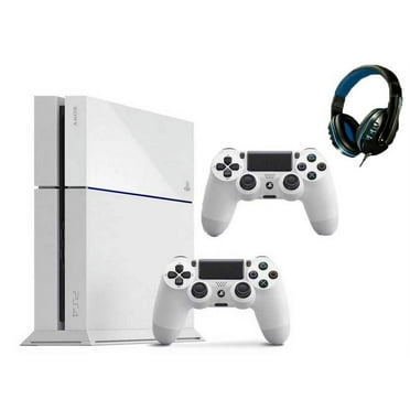 Sony PlayStation 4 500GB Gaming Console White with 2 Controller Included BOLT AXTION Bundle Like ...