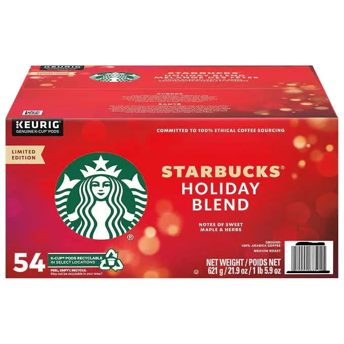 Click here for Starbucks Holiday Blend K-Cup  54 Pack  621.0 Gram... prices