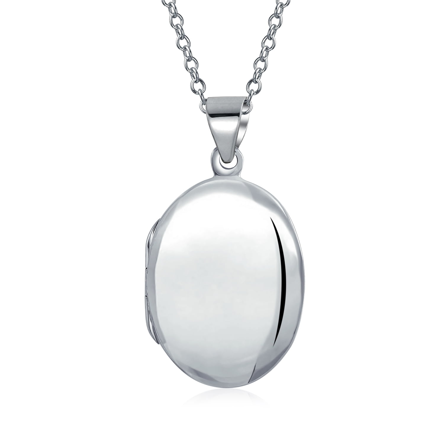 Large Simple Dome Oval Photo Lockets for Women for Hold Pictures ...