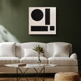 Canvas Print Wall Art Black Geometric Blocks Print Minimalist ...