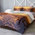 4 Piece Duvet Cover Set Full, Summer Coastal Sunset Beach Soft ...
