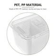 Masteelf Refrigerator Sealed Storage Box 2 Compartment Transparent ...