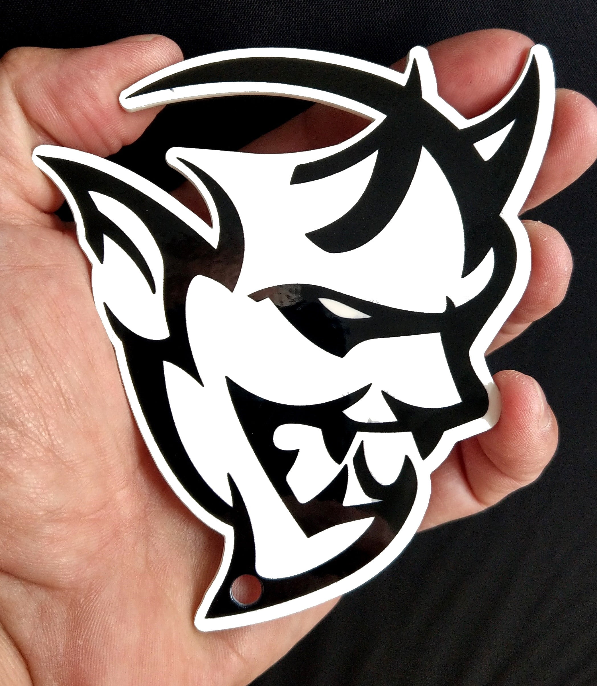 Dodge Demon Cutout Steel Sign - Black - Walmart.com