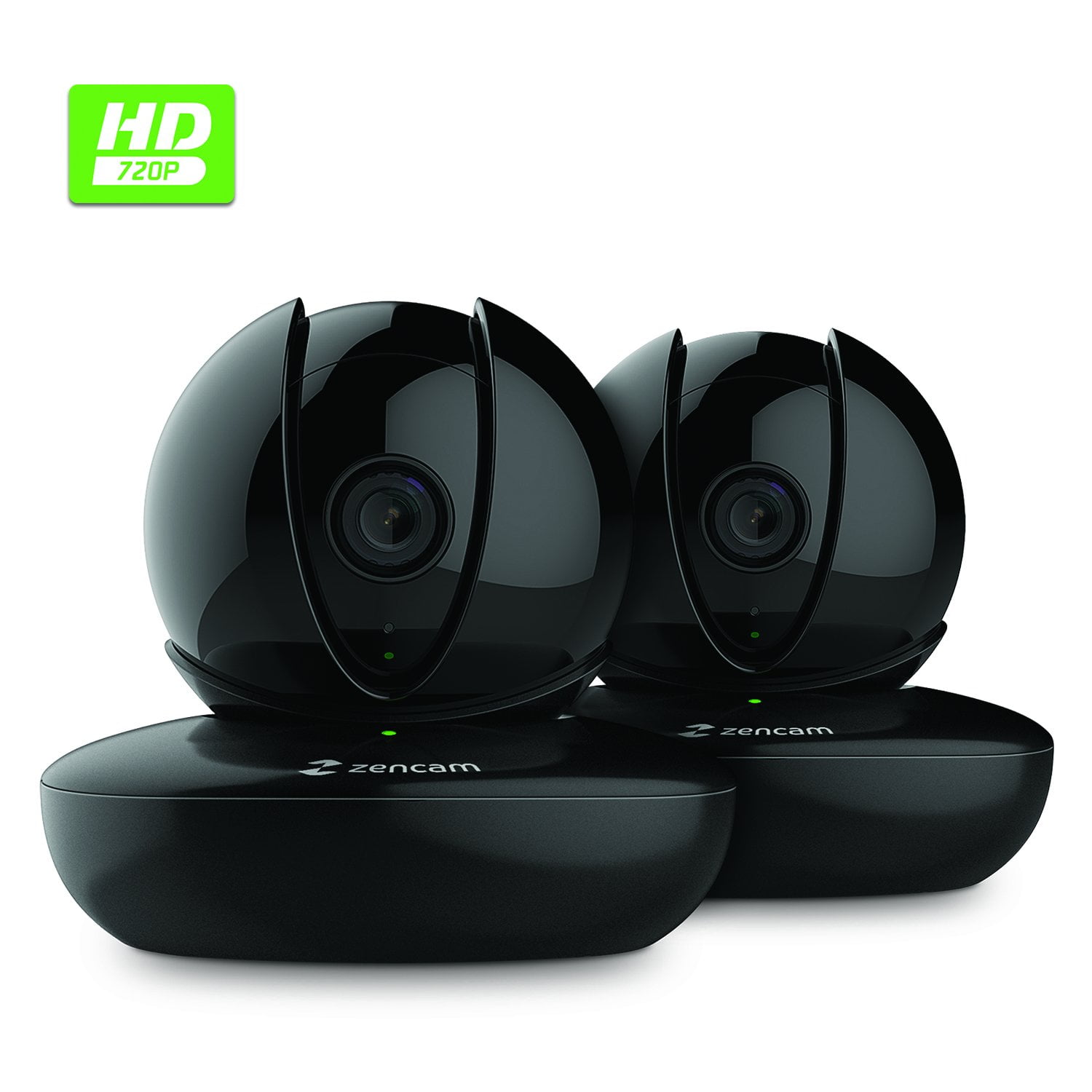 2-Pack Zencam WiFi Camera, Indoor Pan Tilt Zoom Home Wireless IP Camera ...