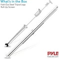 Pyle Portable Projector Screen Tripod - Mobile Projection for Outdoor ...