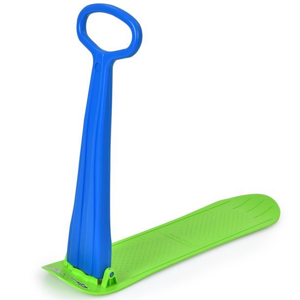 Topbuy Kids Snow Scooter Fold-Up Snowboard Sliding Snow Sled w/Grip ...