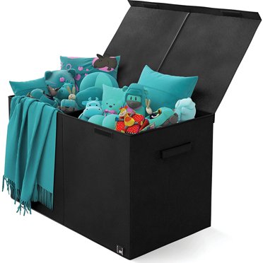 Toy Bin Collapsible Toy Storage with Clear Window Toy Box Storage ...
