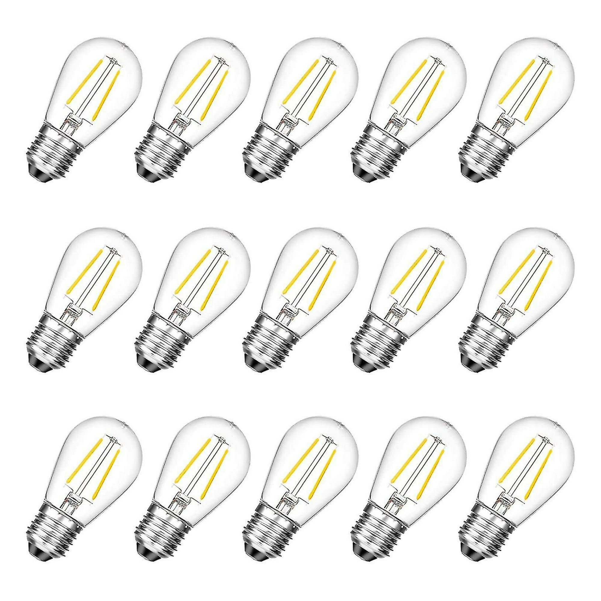 Click here for Yeacher 15 Pack 3v Led S14 Replacement Light Bulbs... prices