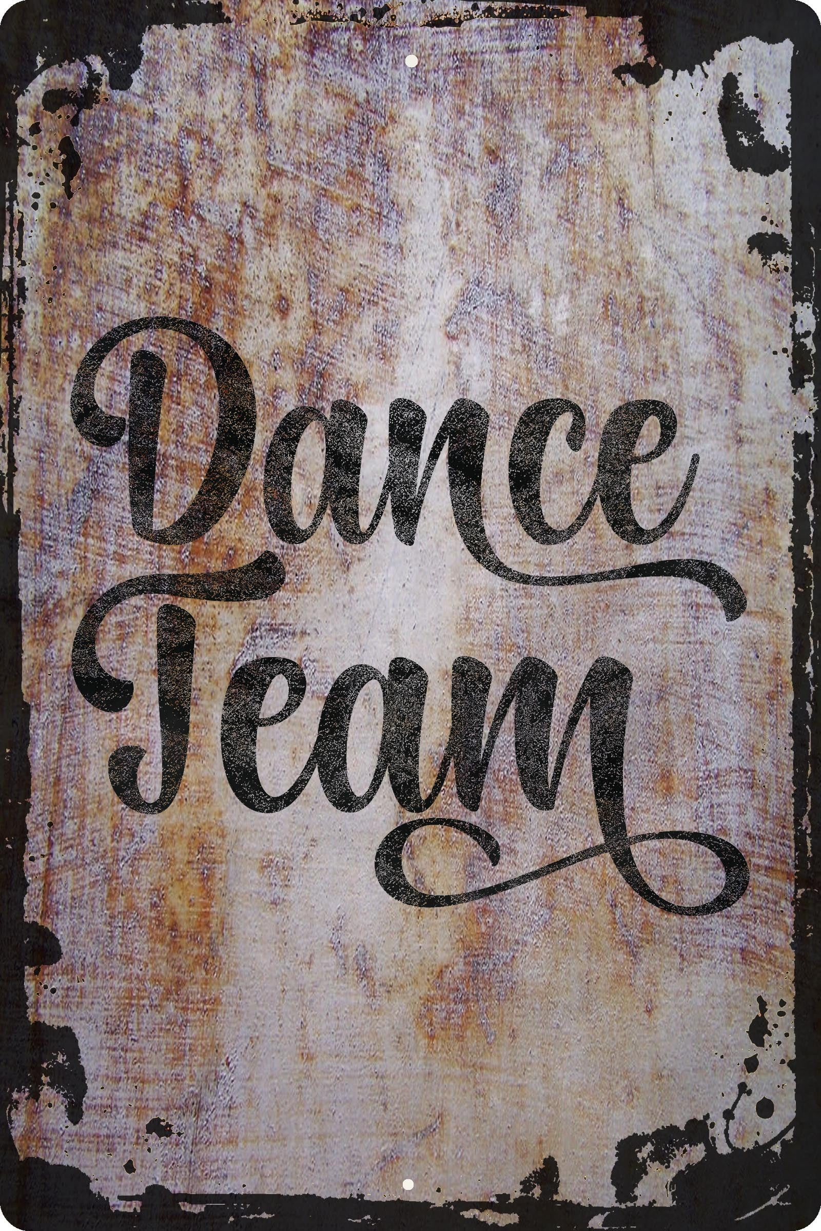 Wall Sign Dance team cursive dancer dancing performance competition ...
