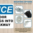 ADA CENTRAL SIGNS - Notice Door Swings into Walkway Sign - ADA ...