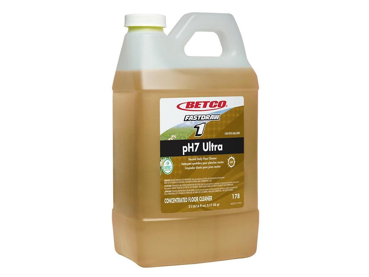 Betco® PH7 Ultra Floor Cleaner, Fastdraw, 67.6 Oz (2-Liter), Pack Of 4 ...