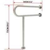 "HECASA 24"" Medical Grab Bars, 304 Stainless Steel, Non-Slip Hand ...