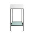 Pierre 24 Single, Freestanding, Matte Black Metal Frame Bathroom Vanity ...