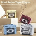 Playable Mini Cassette Keychain with One-Touch Ejection and Removable ...