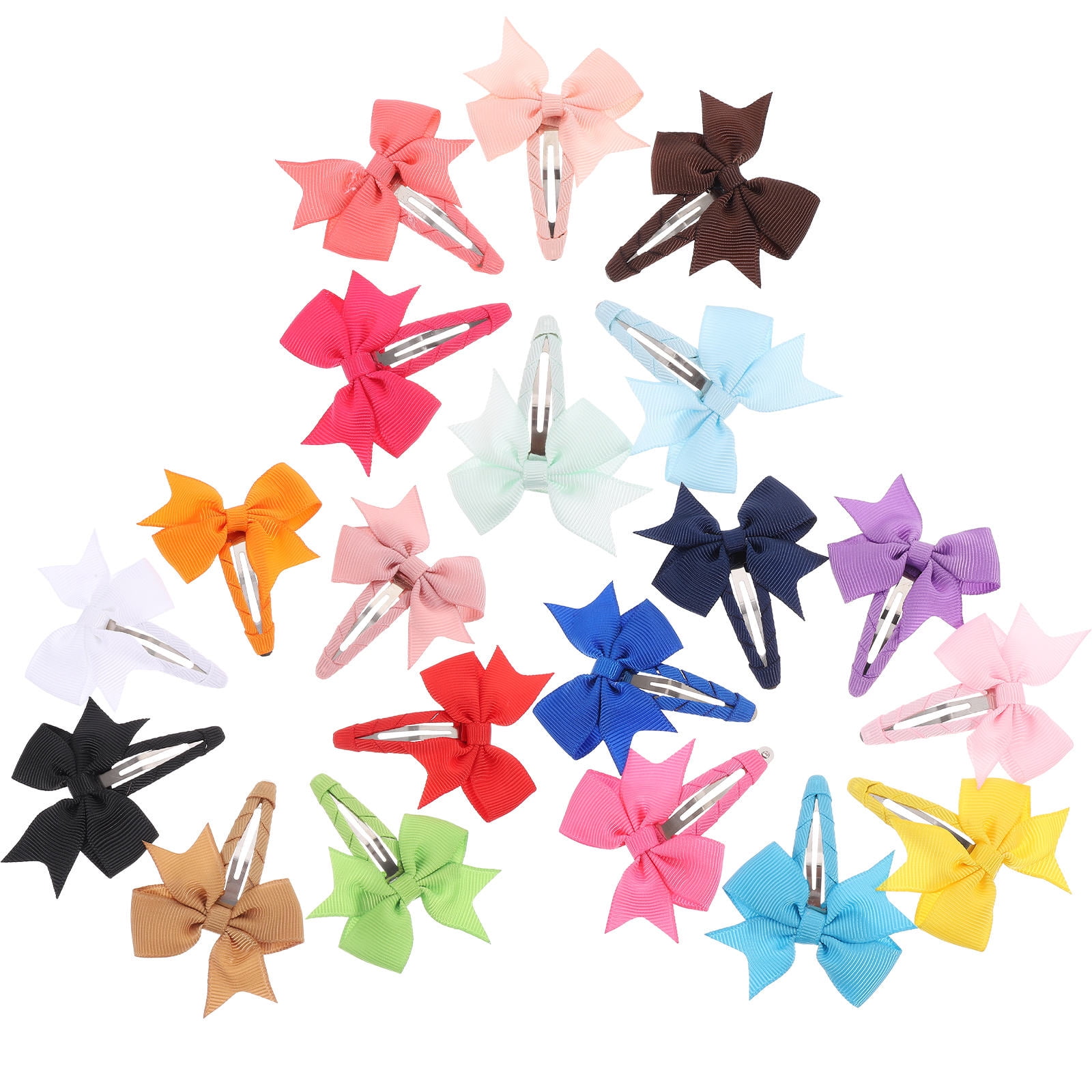 Click here for Showeroro 20pcs Mini Bowknot Hair Clips Assorted C... prices