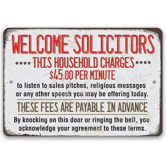No Soliciting Signs Home