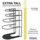 Cuisinel Cookware Shelf Stand - 5-Tier Stacker Pan Organizer for ...