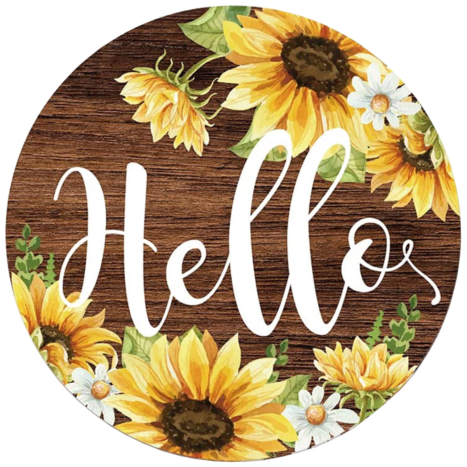 Wall Décor Home & Living Steel Sign Sunflower Initial Wall Hangings ...