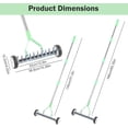 Adjustable Lawn Thatch Rake with Wheels - Comes with Protective ...