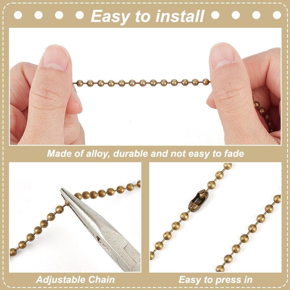 Ball Chain Connector BENECREAT Ocean Theme Ceiling Fan Pull Chains - 6 ...