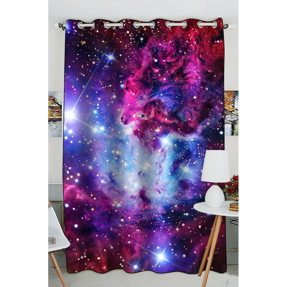 GCKG Galaxy Window Curtain,Galaxy Space,Universe Stars Grommet Blackout ...
