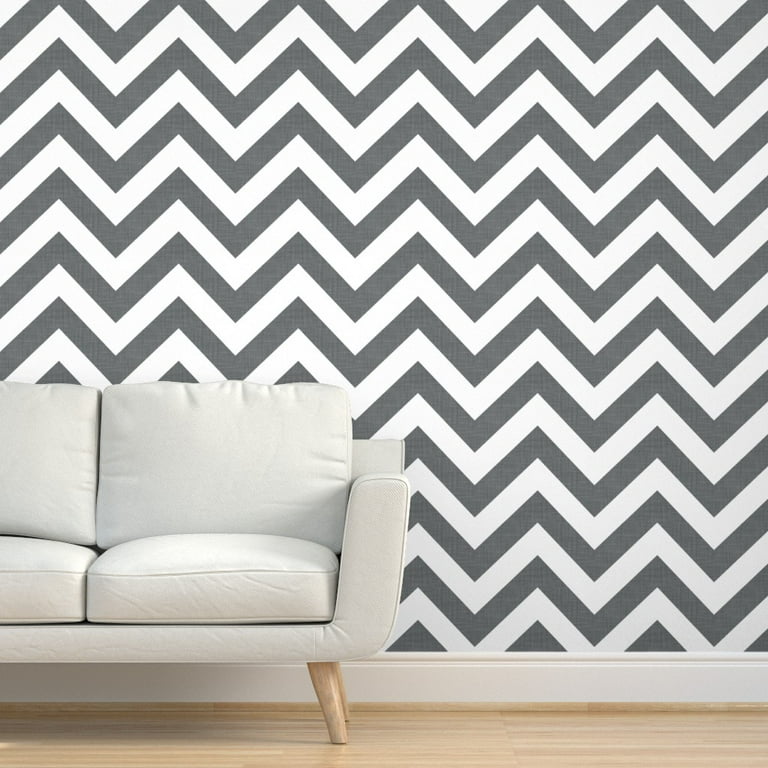 Grey And White Chevron Background