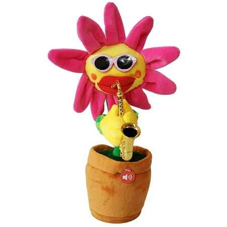 Sunflower Plush Soft Toy, 60 Songs Singing and Dancing Sun Flower with ...