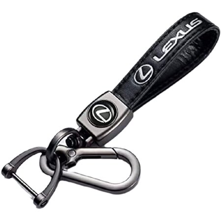 Leather Car Logo Keychain Accessories, Made of Double-sided Leather ...