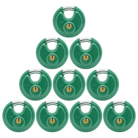 Unity Same Keyed RED Disc Padlock 2-3/4" (70mm) Keyed Alike Standard ...
