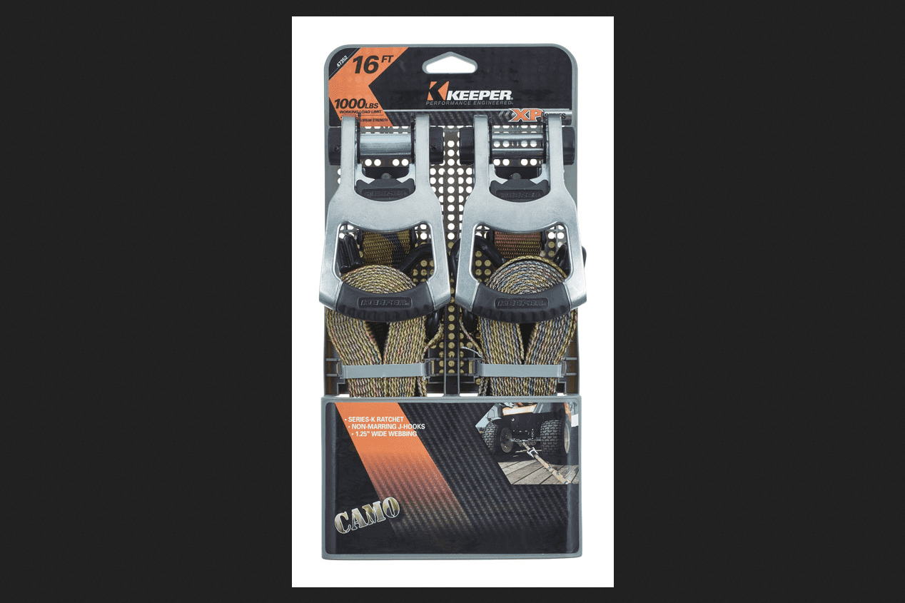 Keeper Tie Down Strap Camouflage 16 ft. L 1000 lb. 2 pk - Walmart.com ...