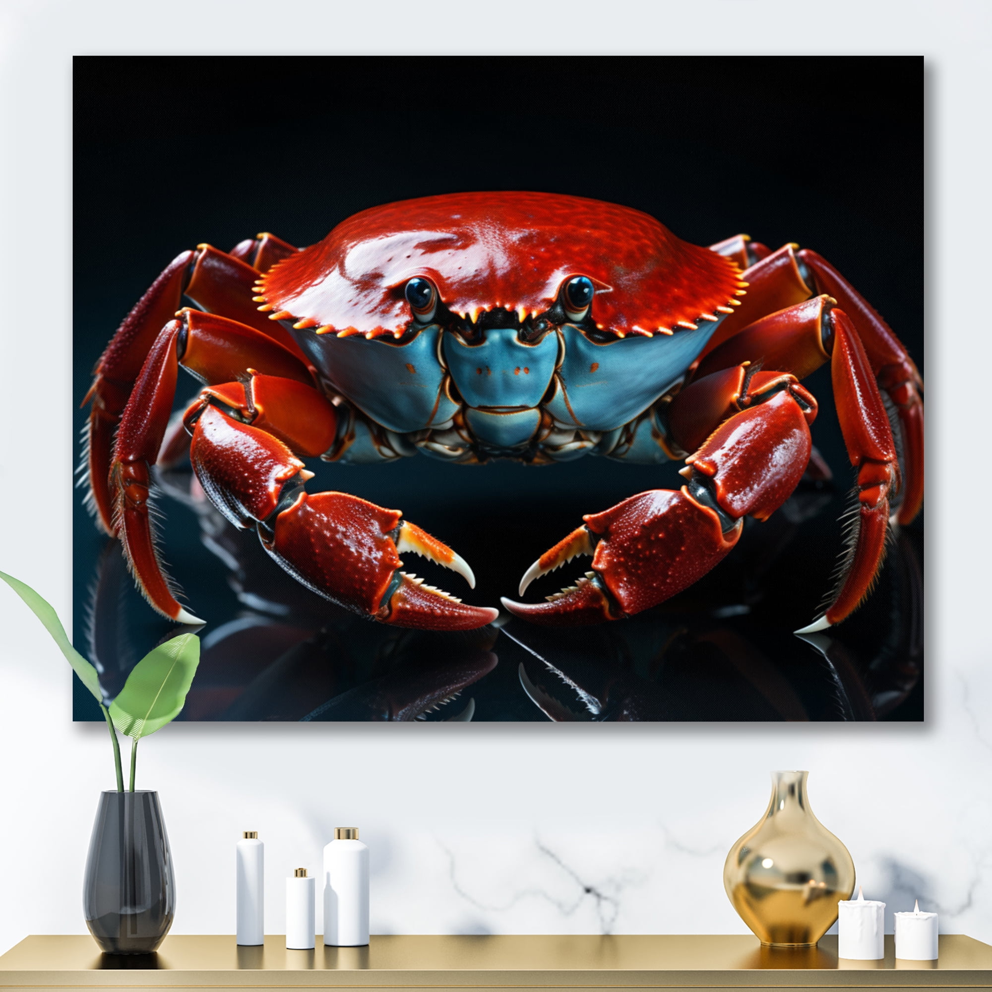 Click here for Designart Large Crabwall Art  Portrait Of A Crab... prices