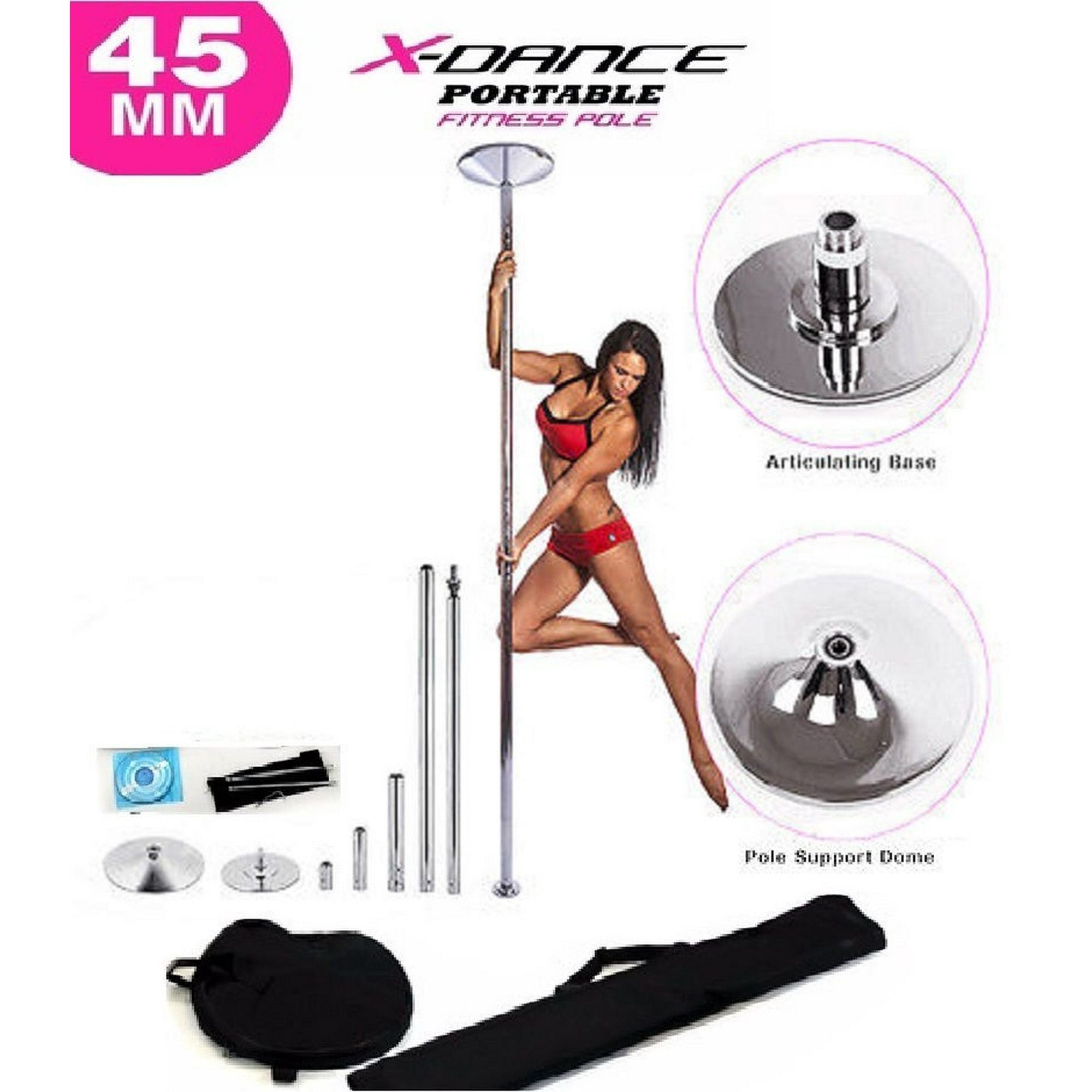 Click here for X Dance Pole Chrome Portable Exotic 9 Ft Pole Stat... prices