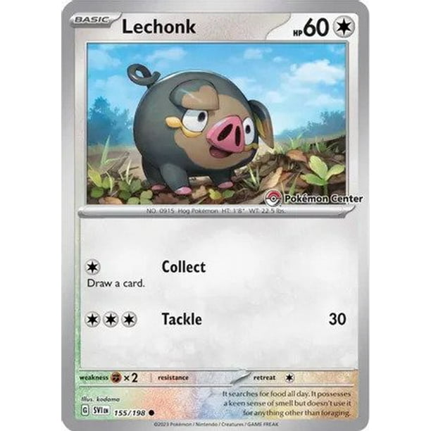 Pokemon TCG Lechonk [Pokemon Center] - SV: Scarlet & Violet Promo Cards ...