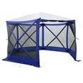 Ozark Trail 6-Hub Outdoor Camping Tent 11x10x88.5 Blue Shelter with ...