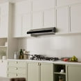 "IKTCH 36"" Under Cabinet Hood, 900 CFM, 4 Speed Fan, Black Stainless ...