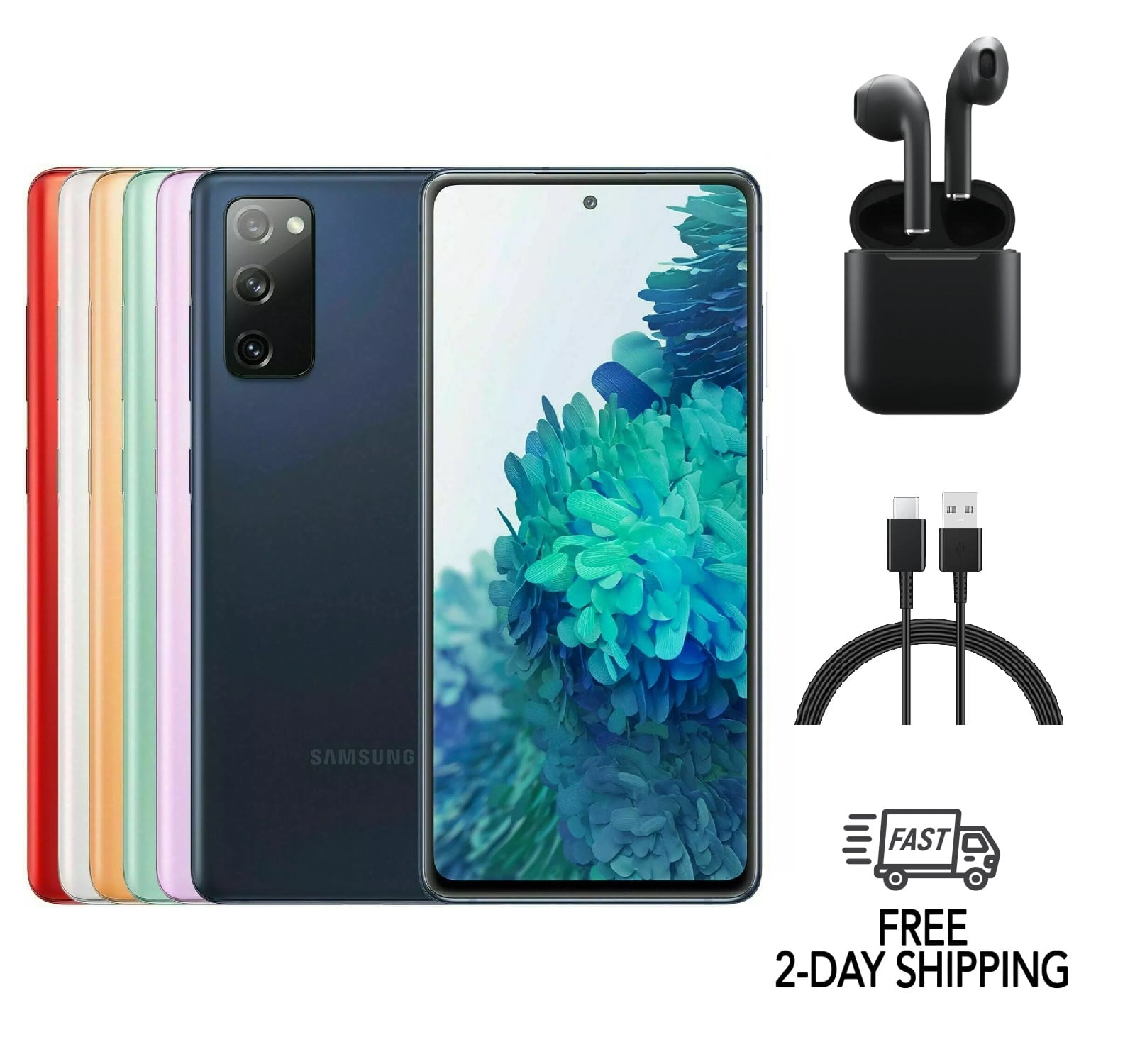Pre-Owned Samsung Galaxy S20 FE 5G G781U (Fully Unlocked) 128GB Cloud Navy w/ Wireless Earbuds ...