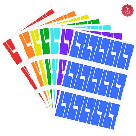 Fulaicai 480PCS Electrical Cable Labels, Self-Adhesive Cord Labels Tear ...