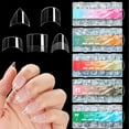 600pcs Short Half Covers Nails Extensions Delicate And Practical Nails ...