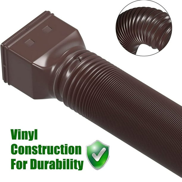 OUTAD Downpipe Rain Gutter Extension Flexible Downspout Extender ...