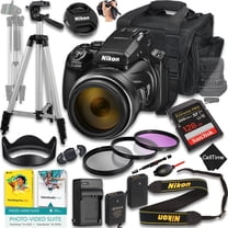 Nikon COOLPIX P1100 125x Super Zoom Compact Digital Camera with 2 Pack ...