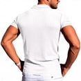 Collared Muscle Polo Shirts Men Slim Fit Textured Knit Polo Shirts ...
