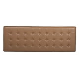 Studio Designs Home Lintel 60" Wide Bonded Leather Bench, Caramel Brown ...