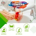 Playkidiz Kids Safe Tempera Paint Set, 18 Non-Toxic Washable Bottles ...