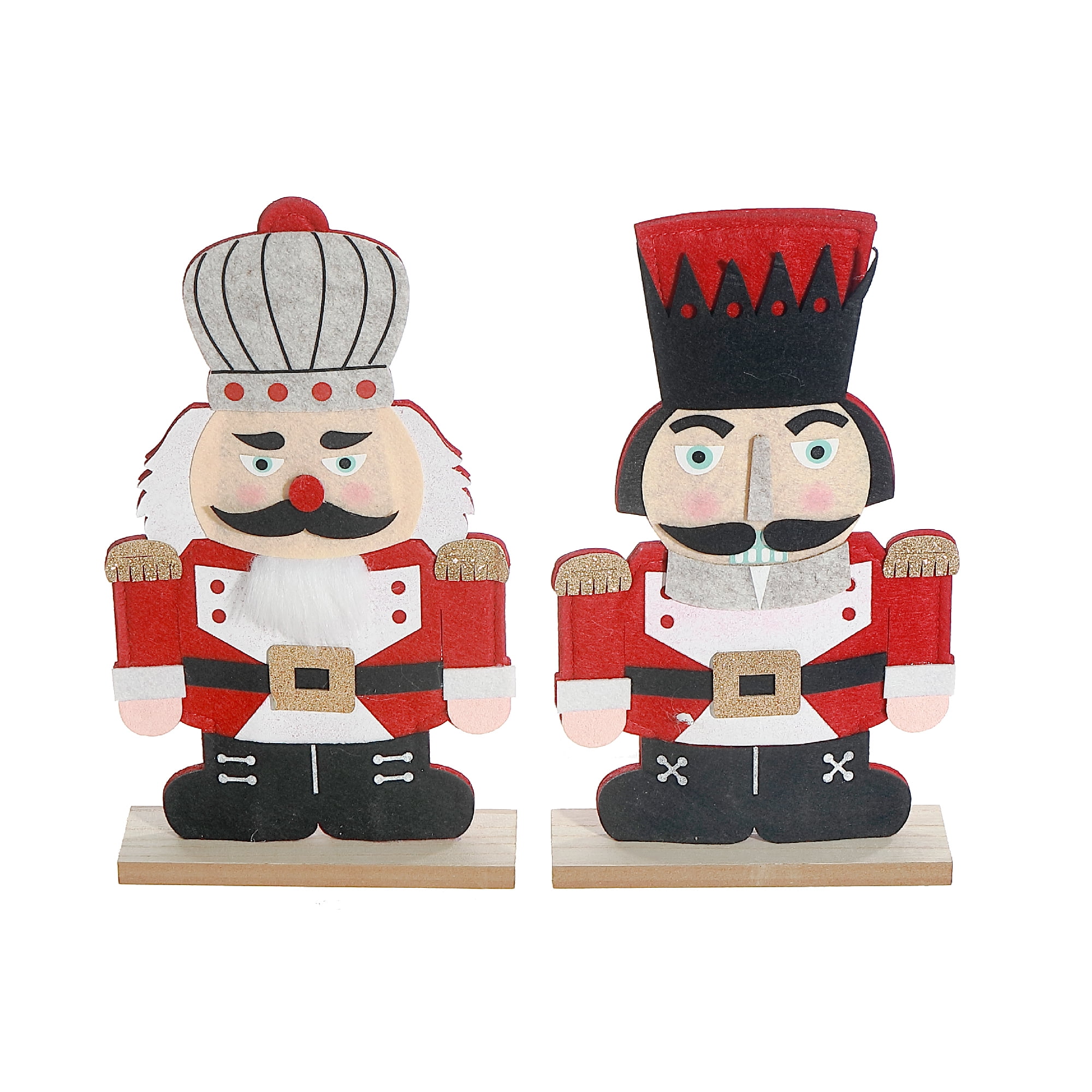 Click here for Ih Casadécor Felt Nutcracker On Wooden Base (Asstd... prices